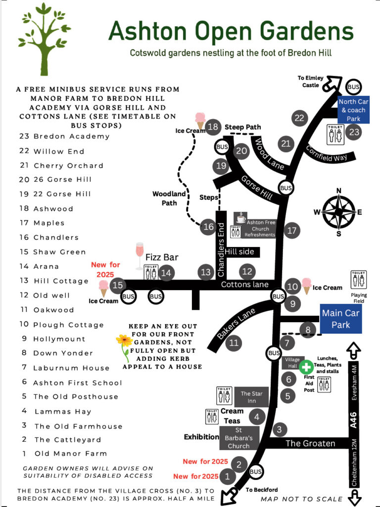 Map Page – Ashton under Hill Open Gardens